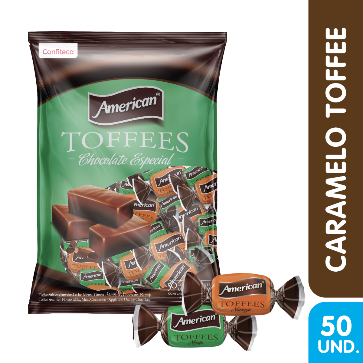 AMERICAN TOFFEE CHOCOLATE ESPECIAL 50X35 RV1