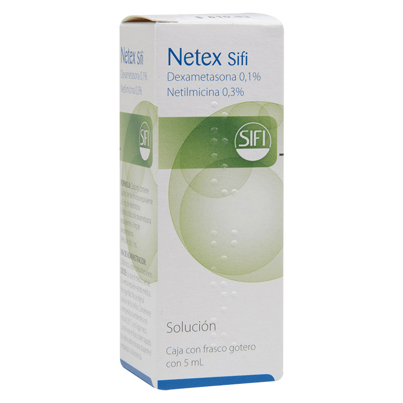 NETEX SIFI MULTI (Sifi) GOT. 5 ML 1/3 MG. Dexametasona, Netilmicina