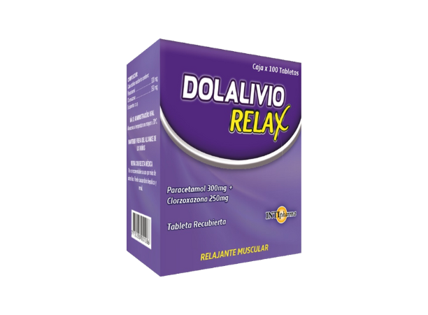 DOLALIVIO RELAX 300MG+250MG TABLETA RECUBIERTA X 100