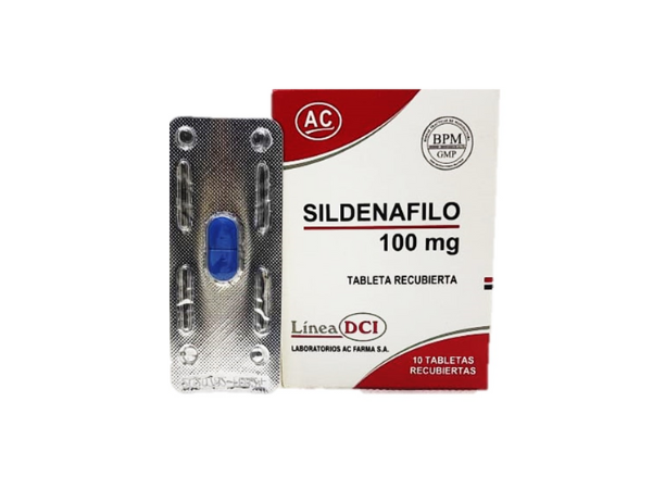 SILDENAFILO 100MG TAB. REC. X 10