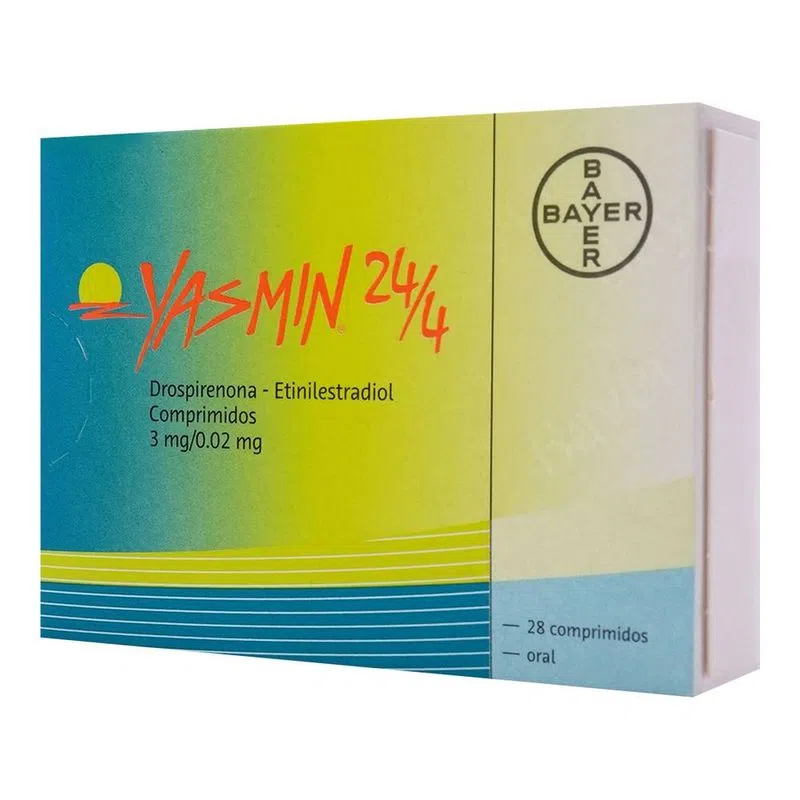YASMIN 24 4 3 0 02 MG 28 COMPRIMIDOS Drospirenona Etinilestradiol