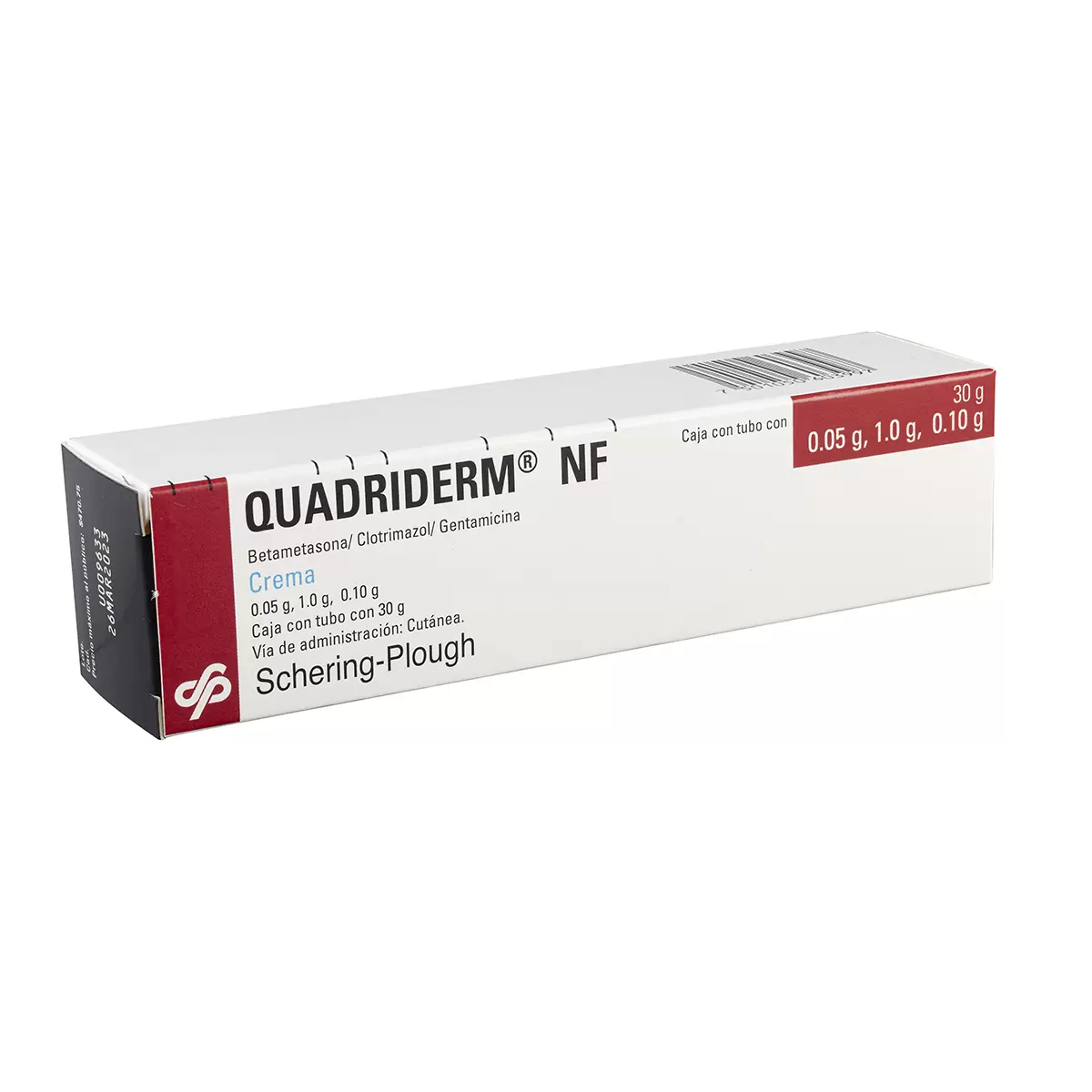 QUADRIDERM NF 0.05/1/0.10 G CREMA 30 G. RX. Betametasona, Clotrimazol ... QUADRIDERM NF 0.05/1/0.10 G CREMA 30 G. RX. Betametasona, Clotrimazol ...
