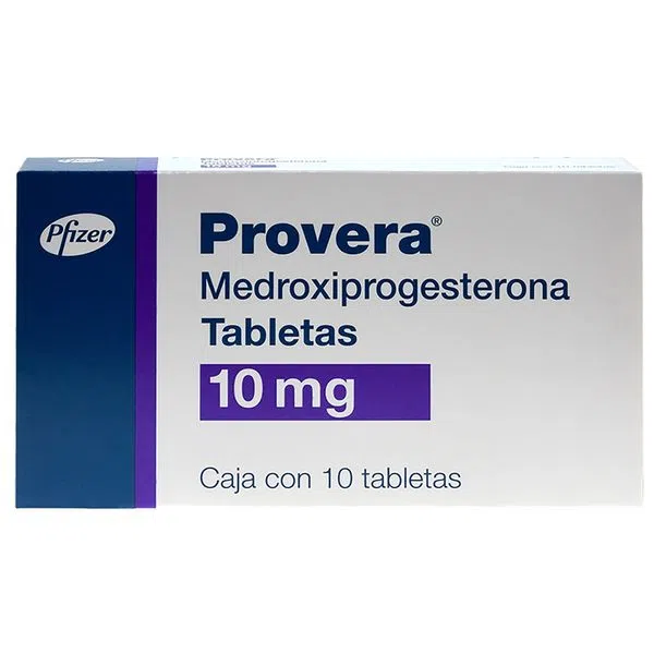 PROVERA 10 MG 10 TABLETAS. Medroxiprogesterona (ND)