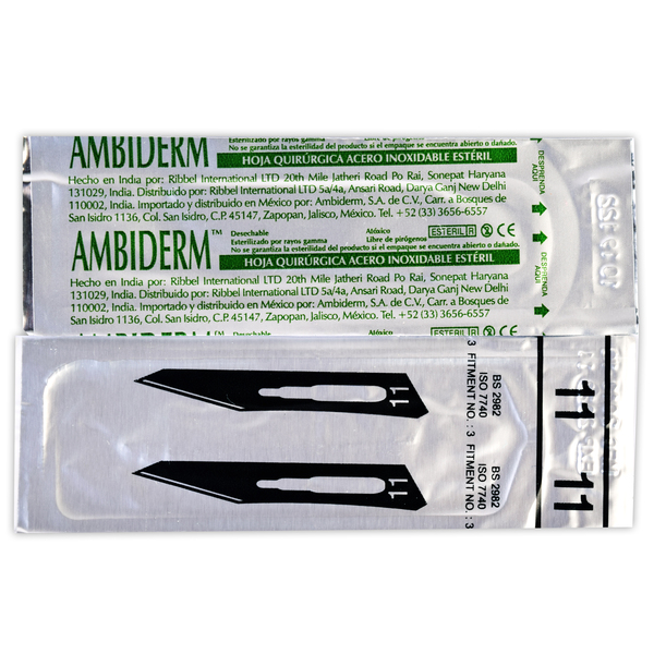 HOJA PARA BISTURI Acero Inoxidable (Ambiderm) No. 11 c/1 Pza. (DF) Hoja ... HOJA PARA BISTURI Acero Inoxidable (Ambiderm) No. 11 c/1 Pza. (DF) Hoja ...