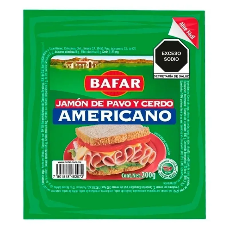 Jamon Americano Bafar 200Grs