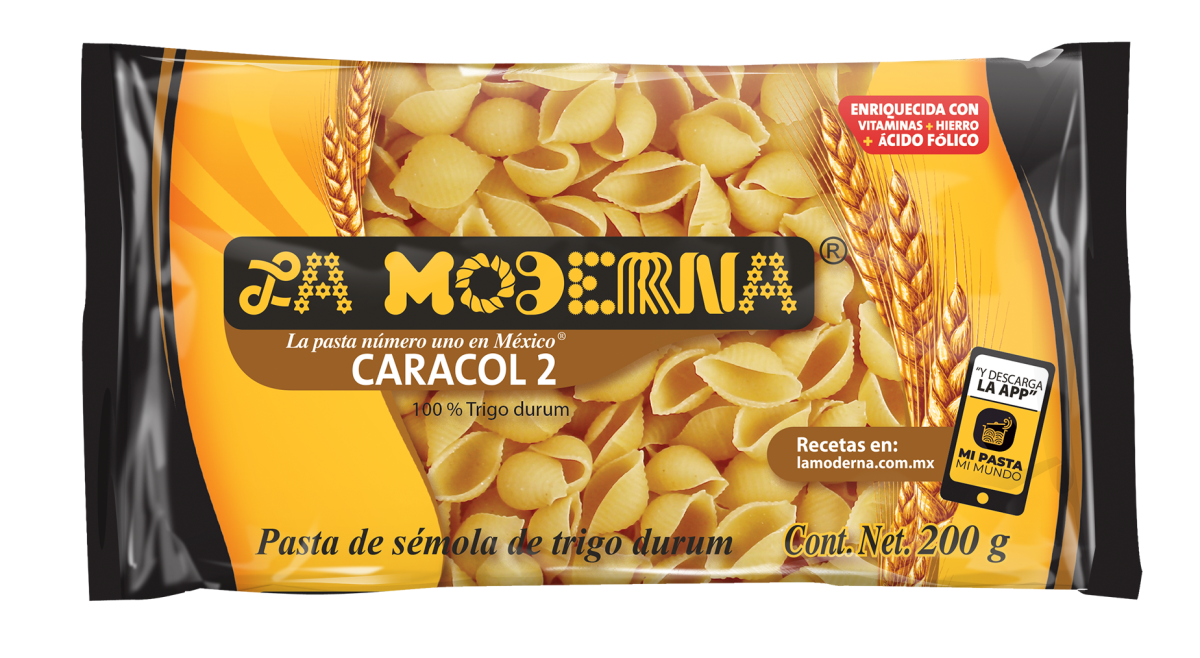 Pasta P/Sopa Caracol La Moderna 200 Gr.