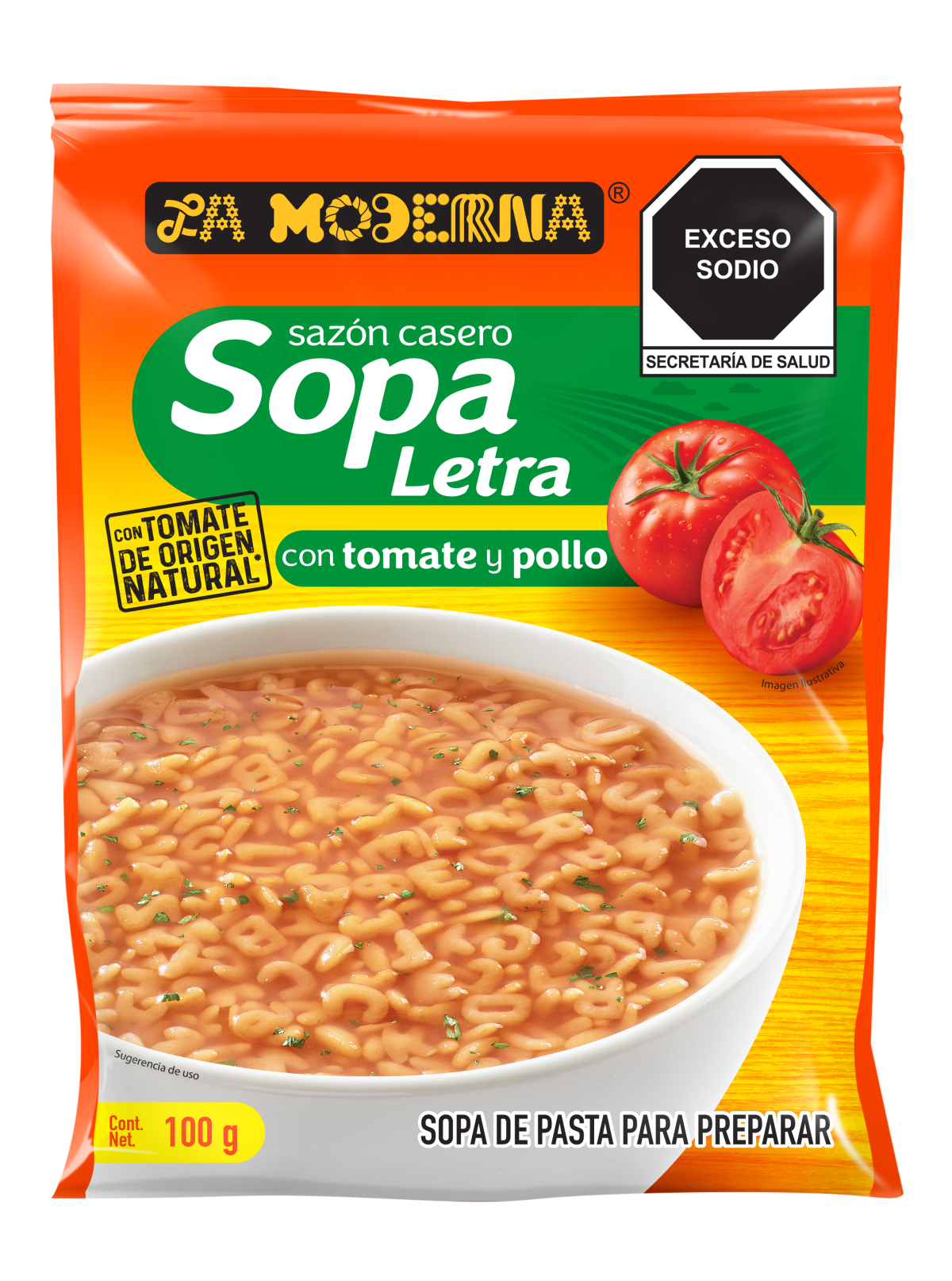 Sopa En Sobre Letras La Moderna 100 Grs