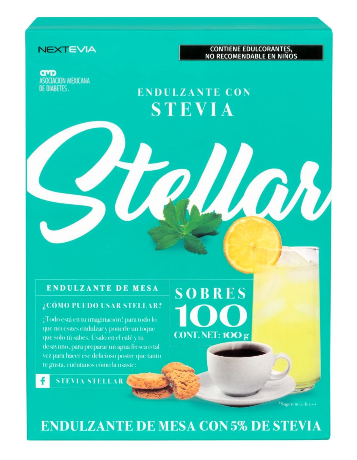 Stellar Stevia 100 Sobres