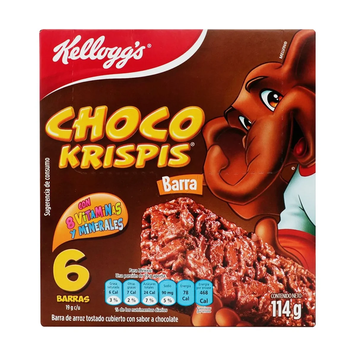 Barra Choco Krispis Display C/6 Kelloggs Todas