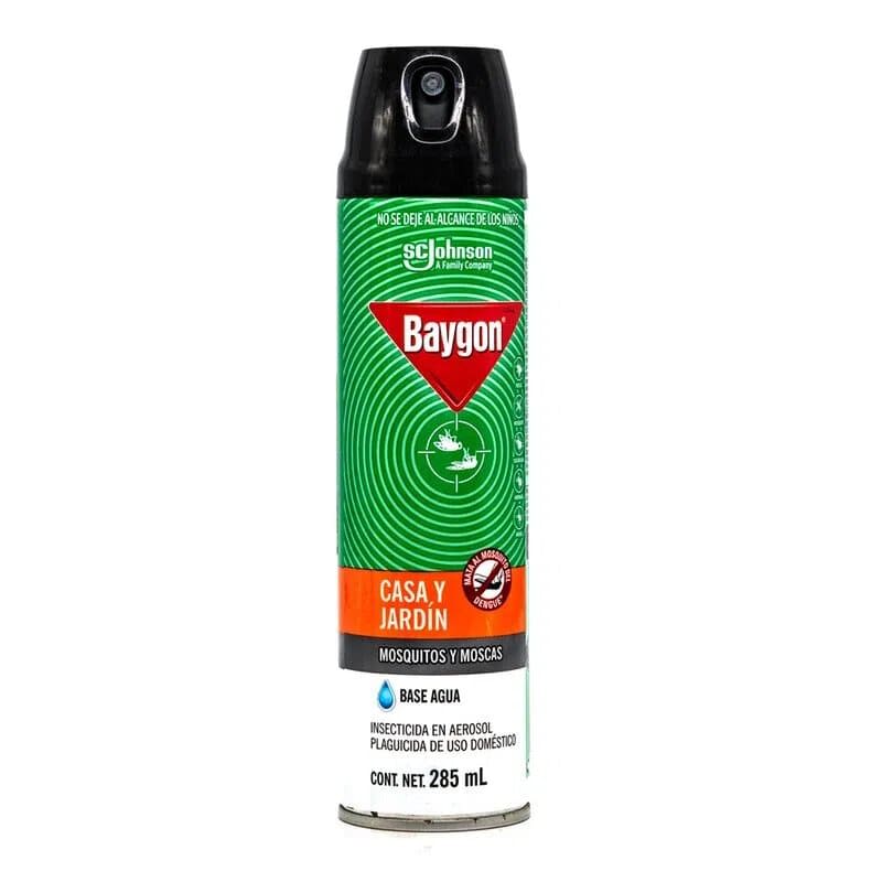 Insecticida Baygon Aerosol Casa Y Jardin 285 Ml