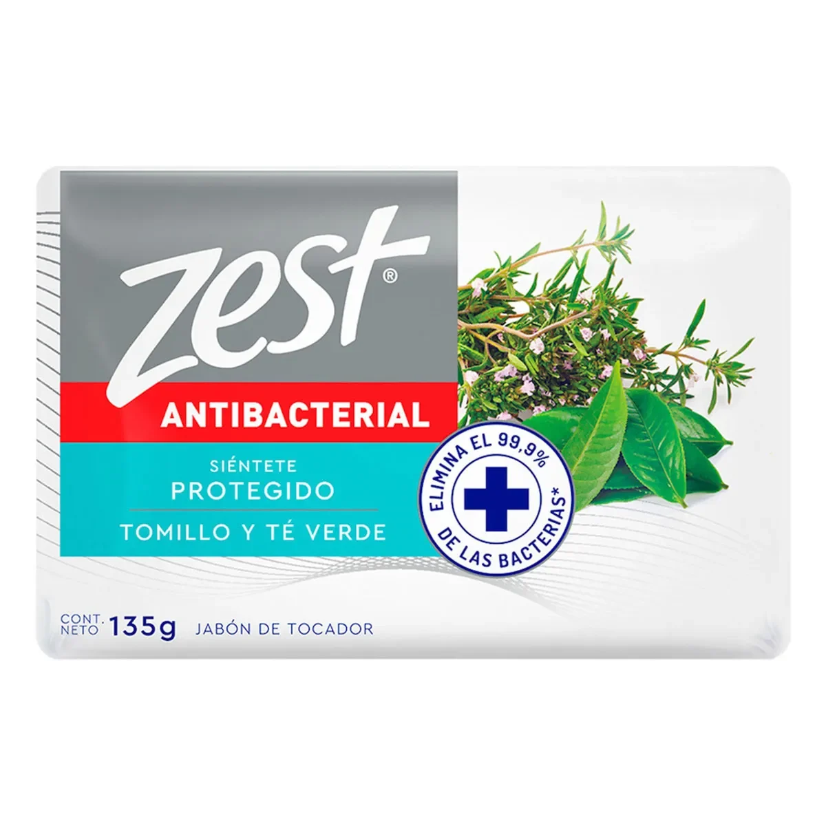 Jabon Zest Tomillo Y Te Verde 135G