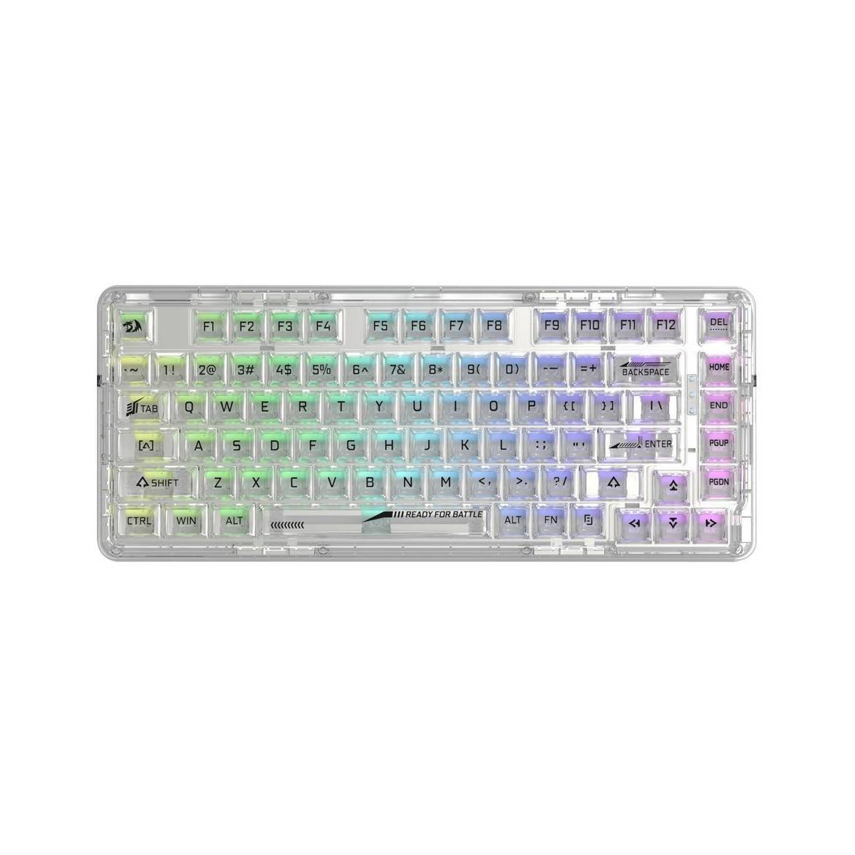 Teclado Redragon ELF PRO RGB-PRO Wireless English Transparente K649CT