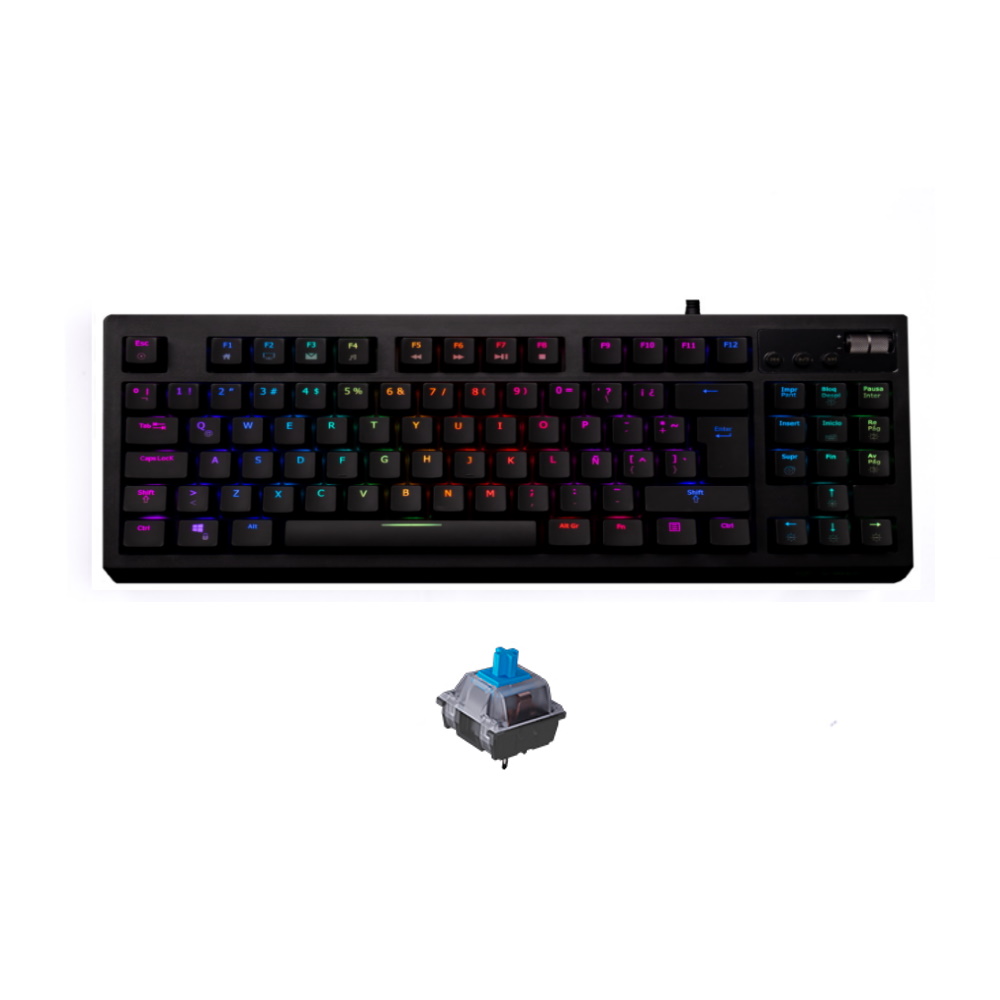 Teclado VSG Quasar Tkl RGB Black (Sw Blue)