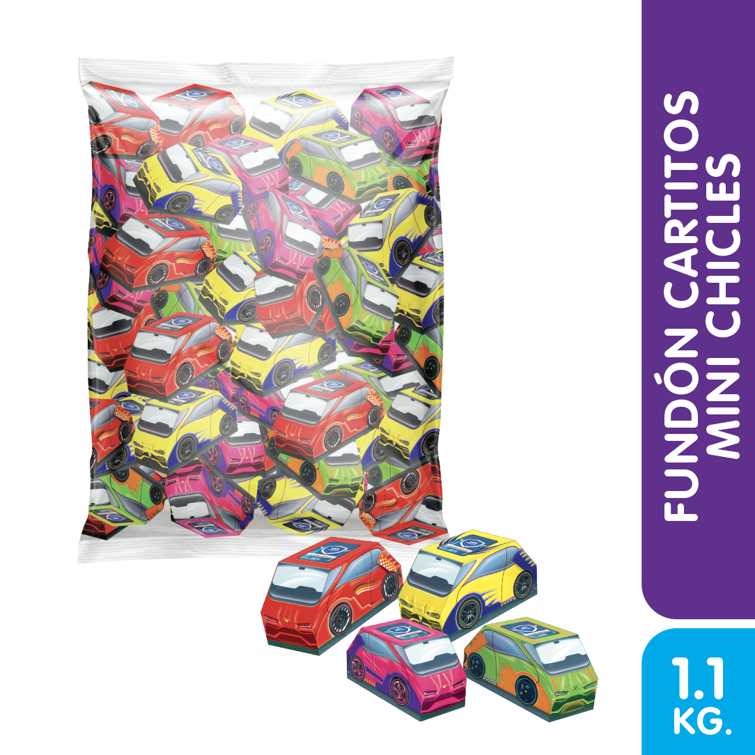 CARRITO MINI CHICLES 100 X 3 FP