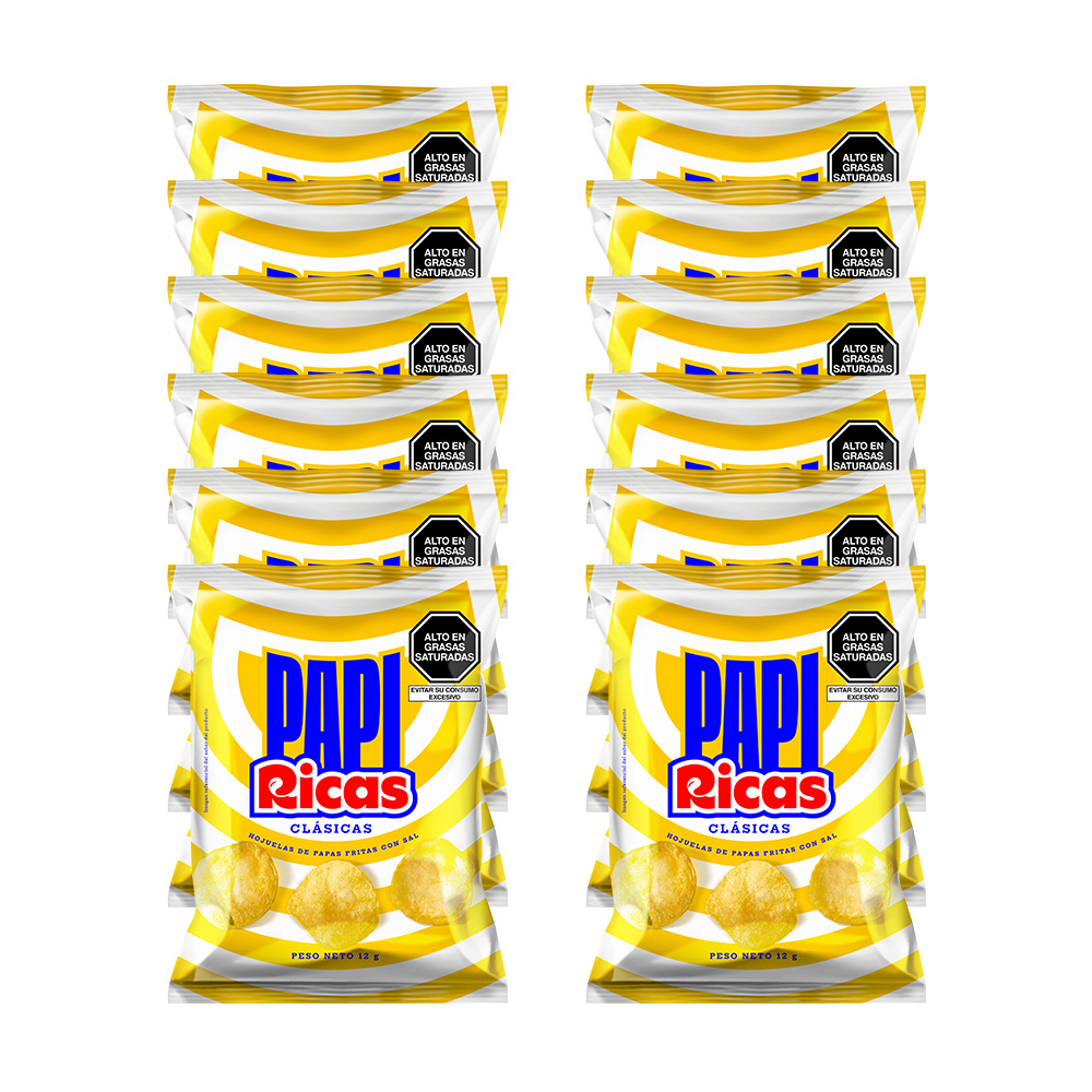 Papi Ricas sabor Clásico de 12 gr