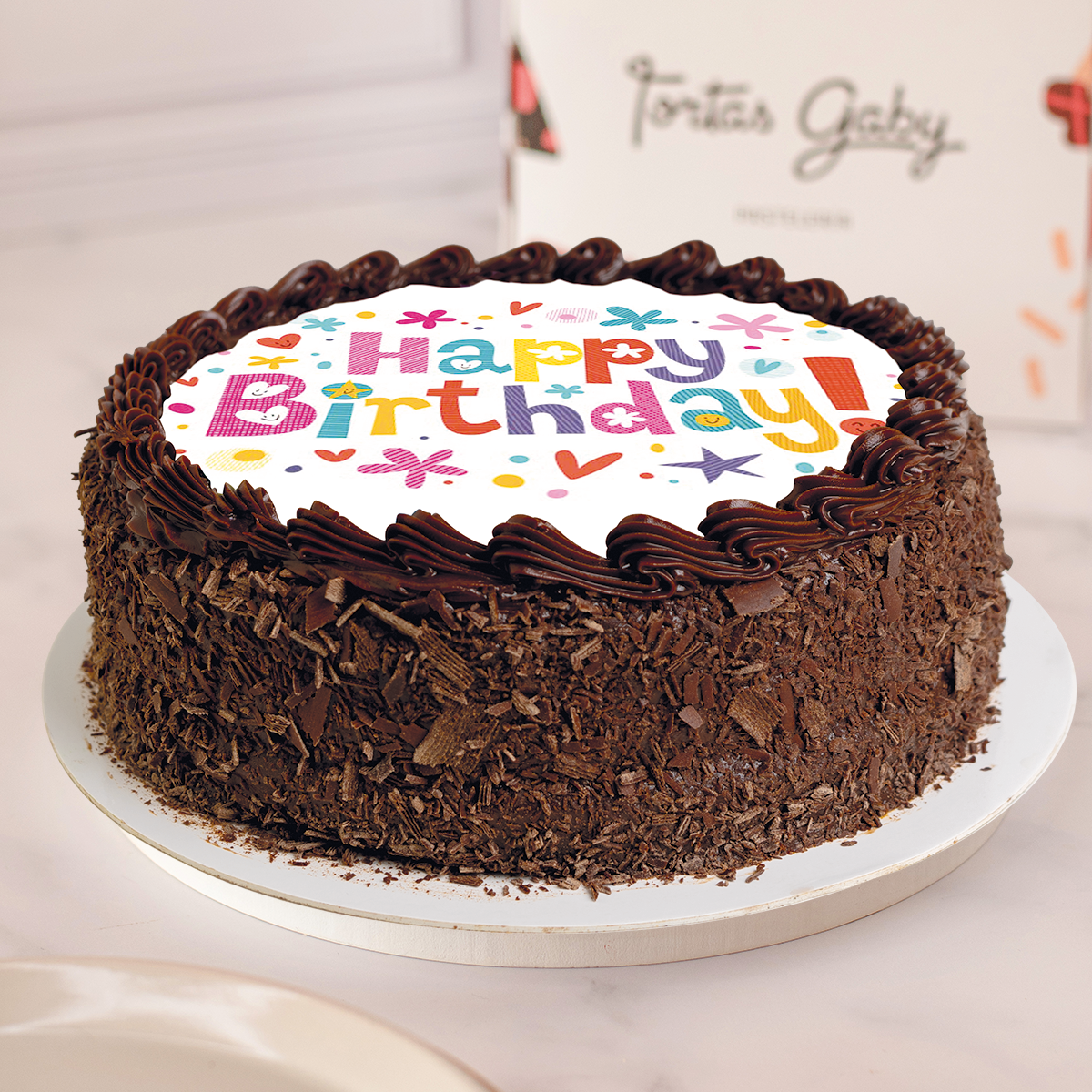 Torta Happy Birthday de Chocolate