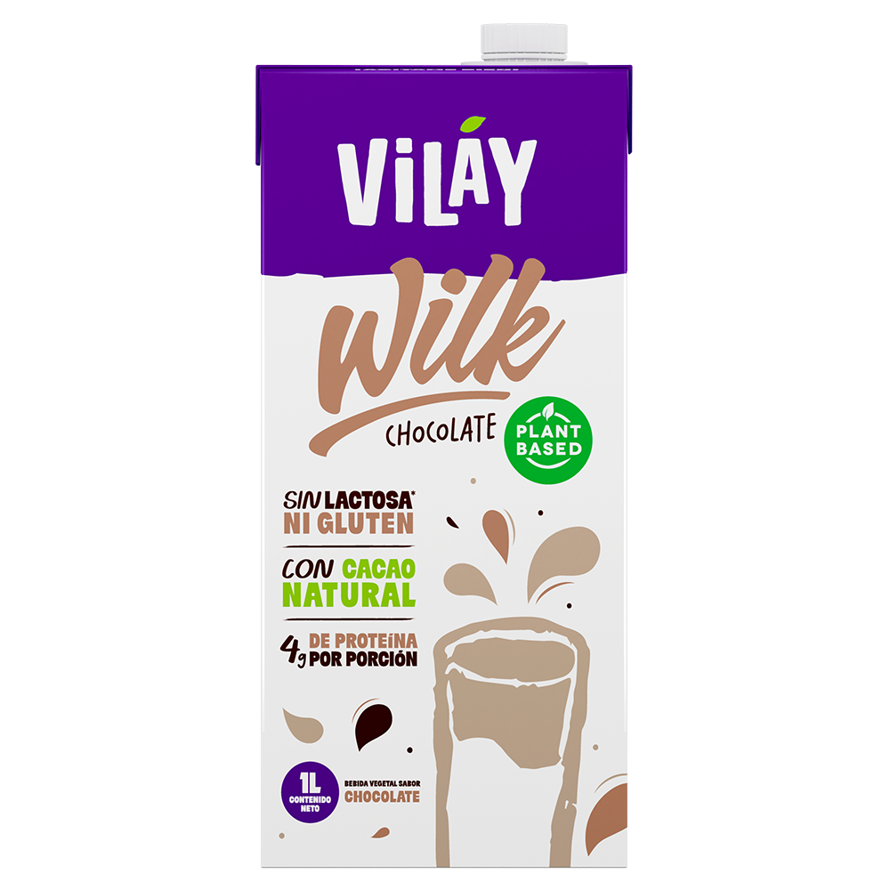 Bebida wilk chocolate 1 litro Marca Vilay