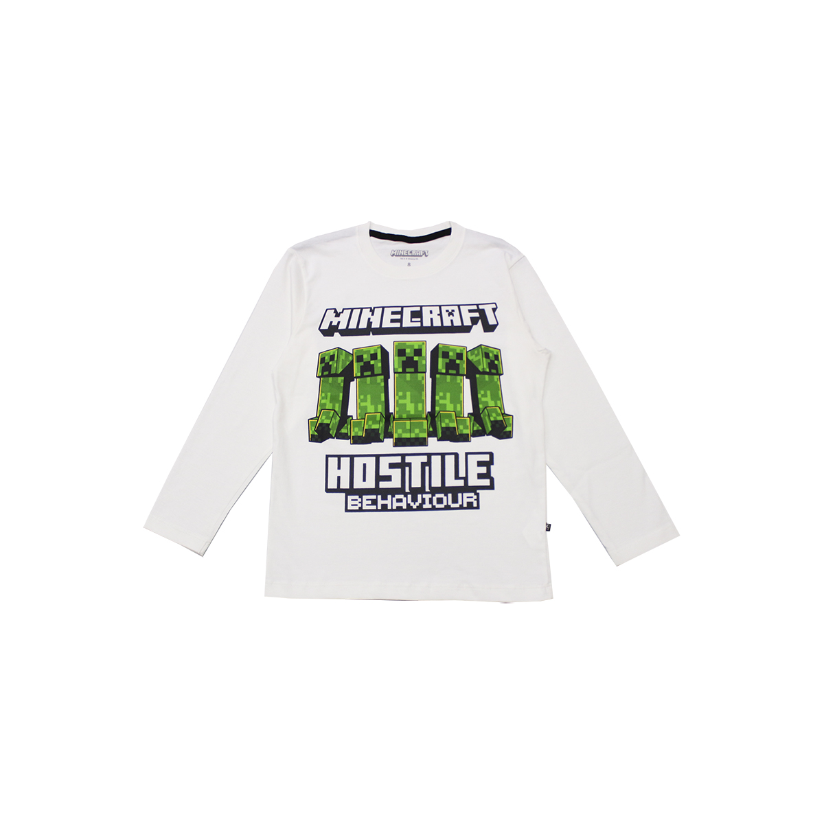 POLO BAS ML MINECRAFT NIÑO MARFIL