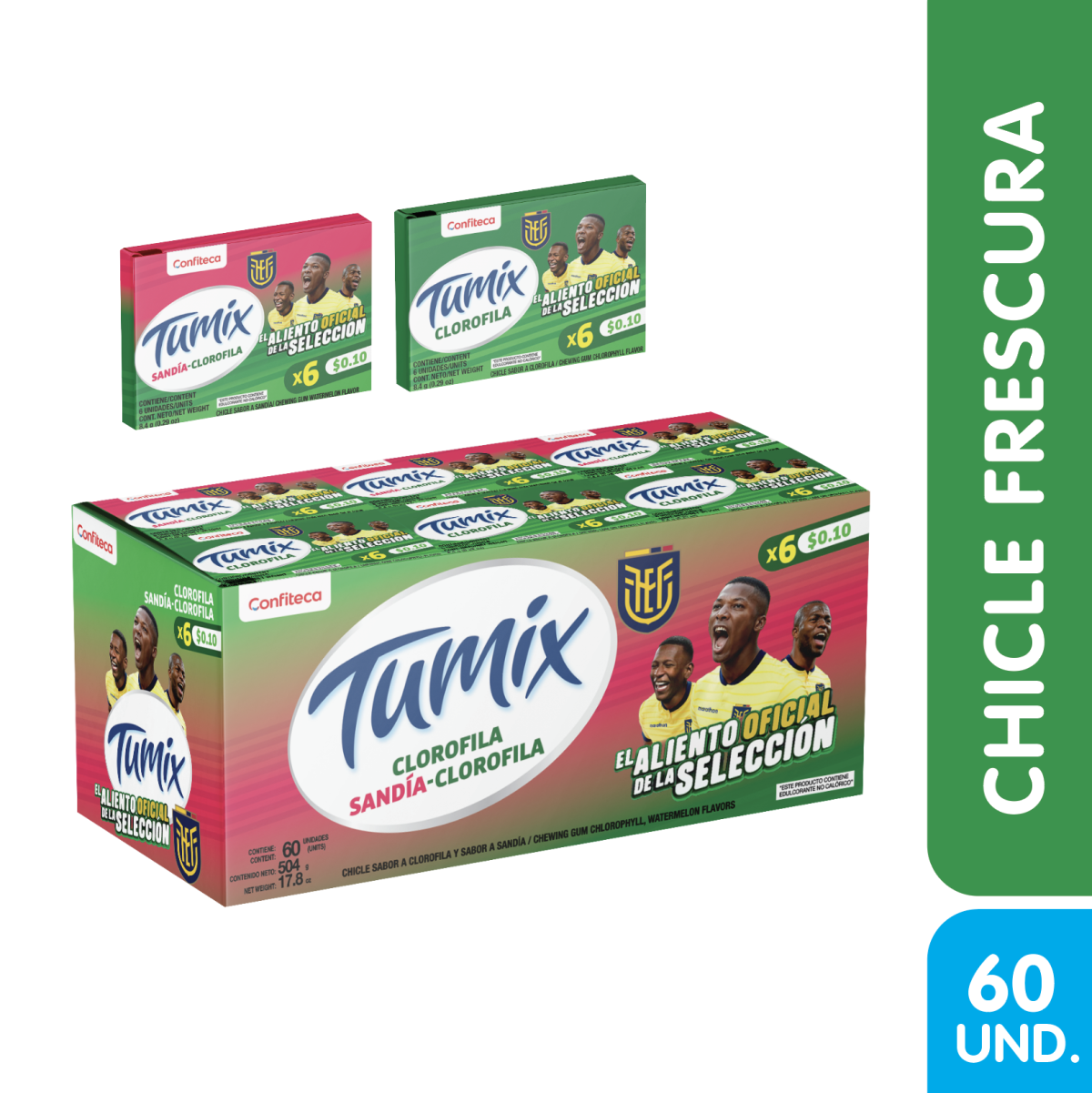 TUMIX CLOROFILA SANDIA 6 X 60 X 15 RV1