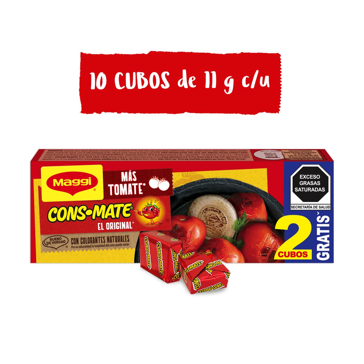 Consome Consomate 8 Cubos + 2 Cubos Gratis