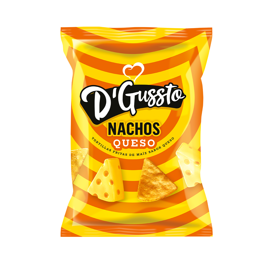 D´GUSSTO NACHOS SABOR QUESO 110g