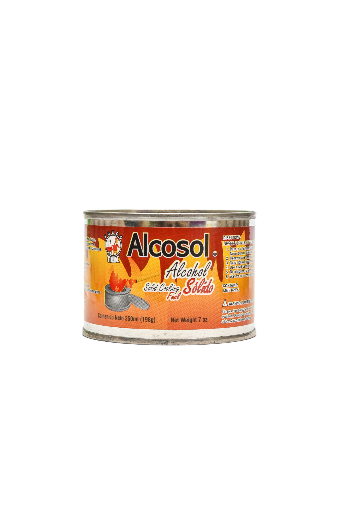 Iniciador De Fuego Tek Alcohol Solido 250 Ml C/24