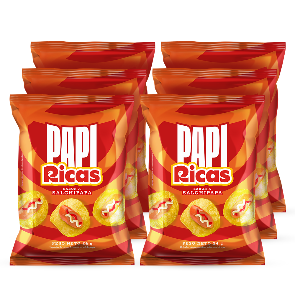 Papi Ricas sabor Salchipapa de 24 gr