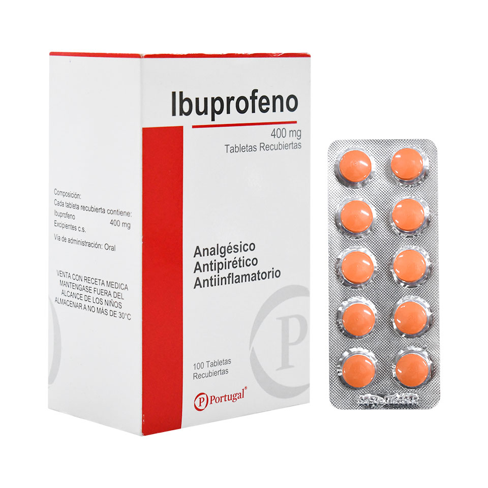 IBUPROFENO 400MG TABL. REC. X 100