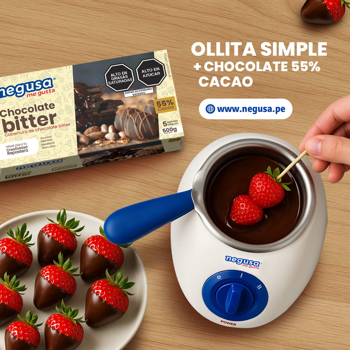 OLLITA SIMPLE + CHOCOLATE 55% CACAO