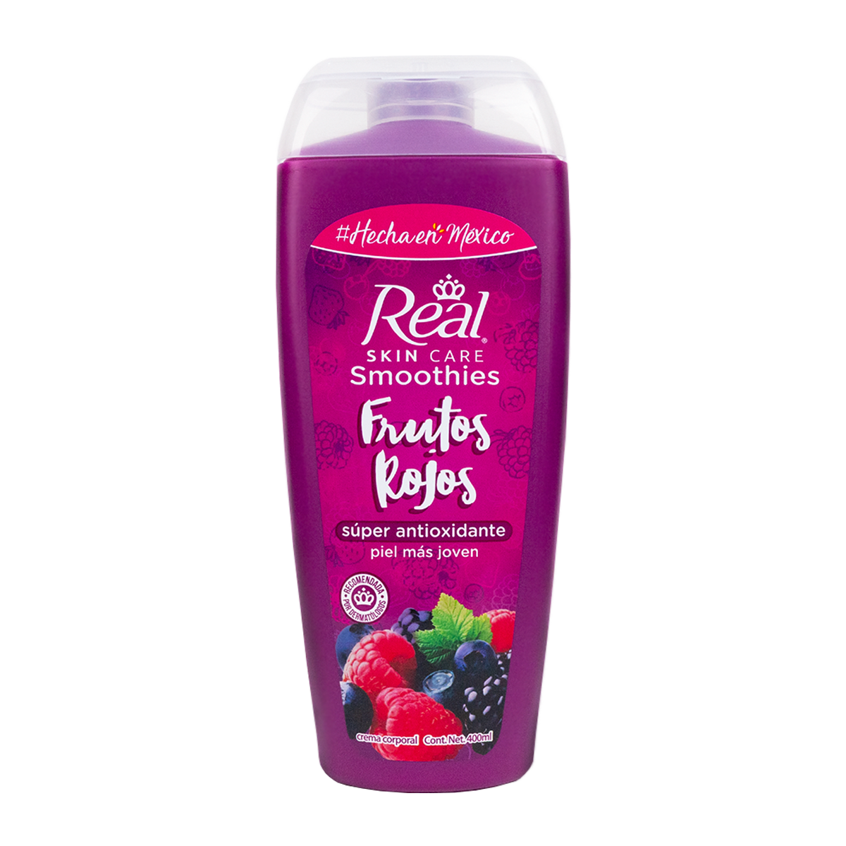 Crema Liq. Real Smoothies Frutos Rojos 400Ml