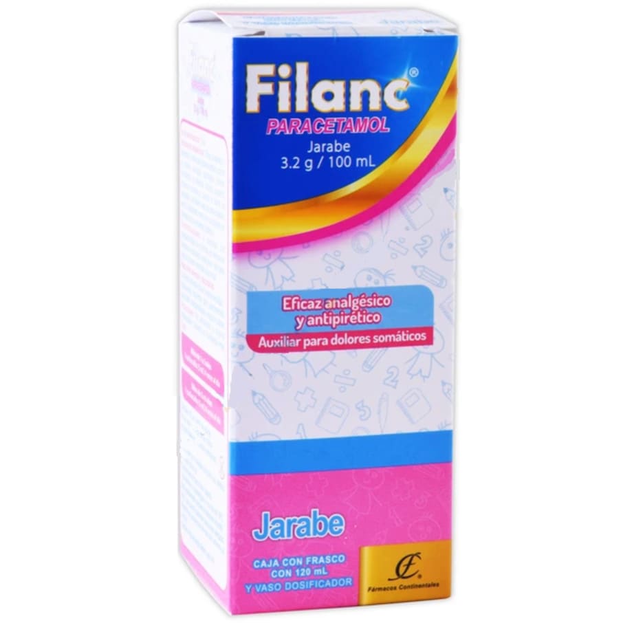 FILANC JARABE FCO. 120 ML. 3.2 G/100 ML. Paracetamol (Jarabe). (DF)