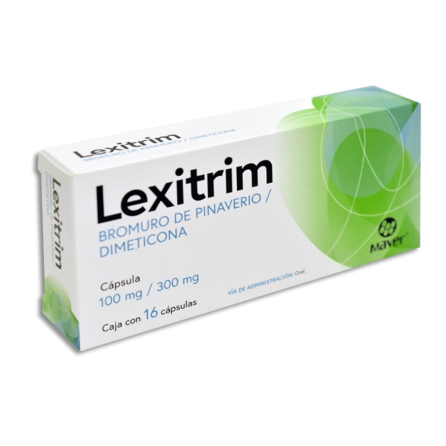 LEXITRIM c/16 CAPS. 100/300 MG. (DF) Pinaverio+Dimeticona 100/300mg ...