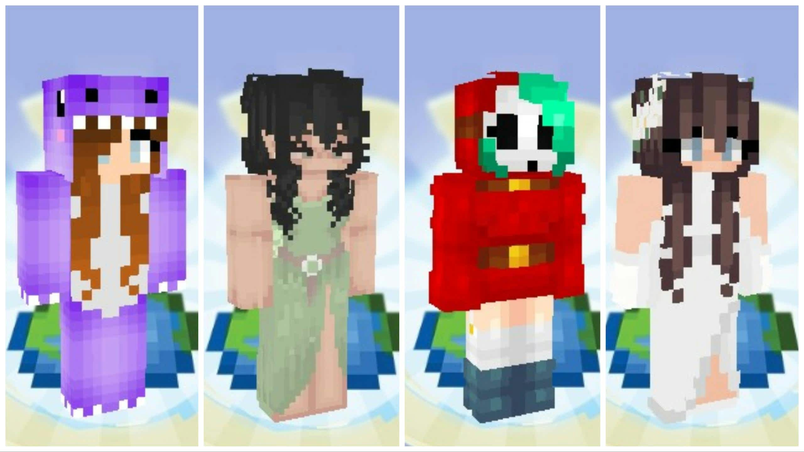 Top 15 Best Minecraft Girl Skins | Rivalry