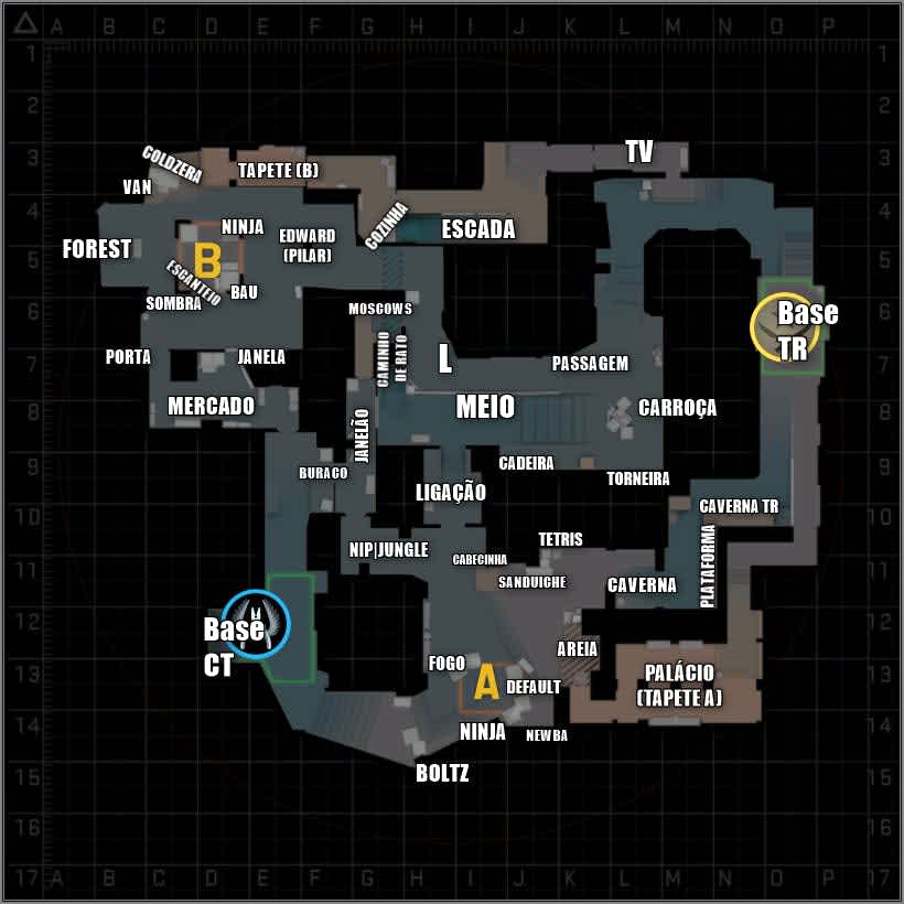 Mirage CS:GO| Conheça os Callouts do mapa, os melhores locais de Smoke ...