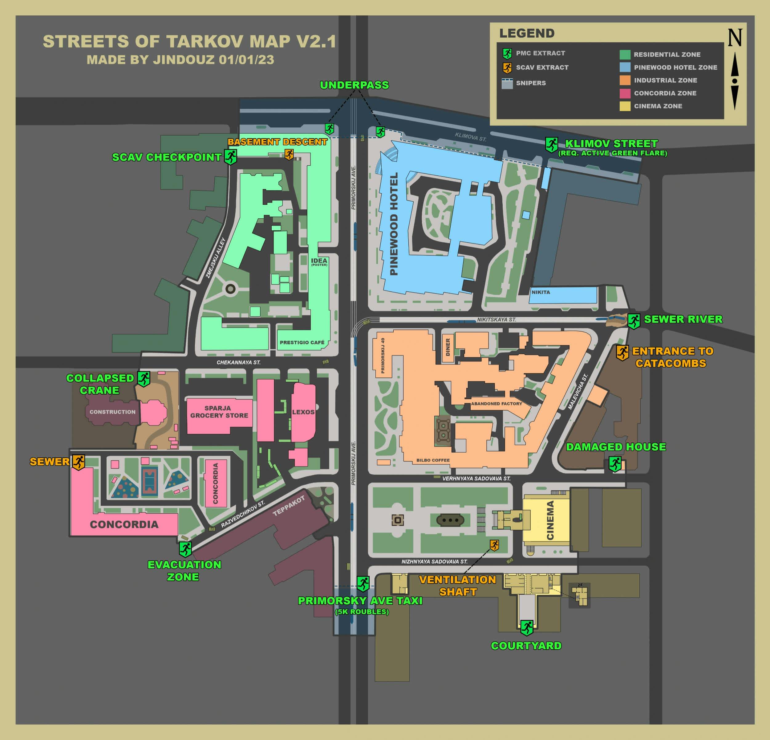Escape From Tarkov Maps: Areas of Interests and Extraction Points | Rivalry