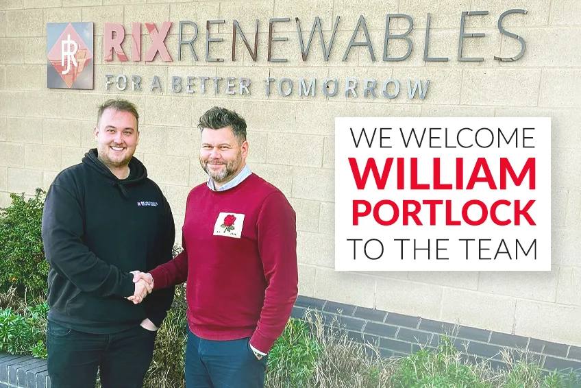 We welcome William Portlock to the team | Rix Renewables
