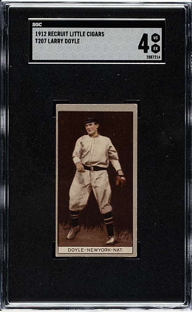 1912 T207 Brown Background Lawrence Doyle SGC VG/EX 4