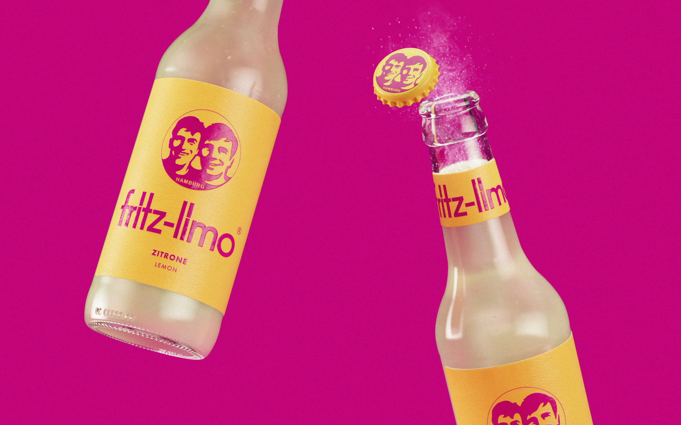 Fritz-Kola soft drink packaging design | Robot Food