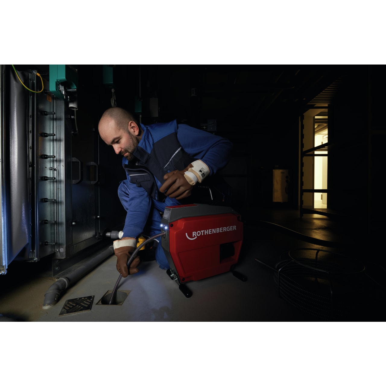 R600 VarioClean + Spiral/Wz.Set | Rohrreinigungsmaschine | ROTHENBERGER