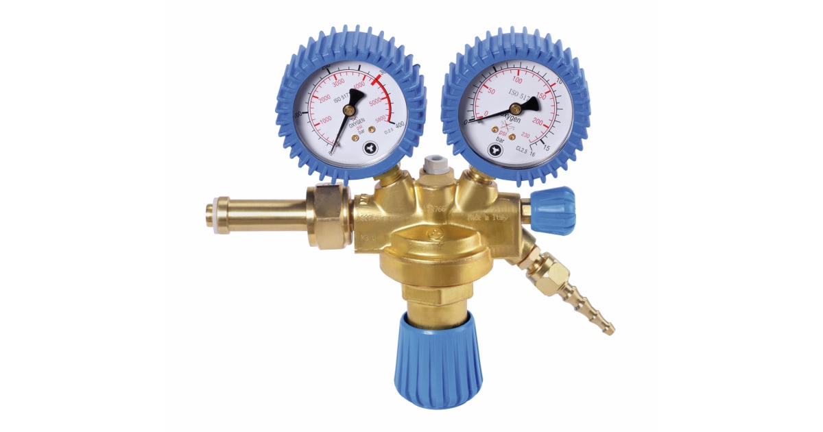 Sauerstoff-Druckminderer mit Manometer | Zubehör Schweißen ...