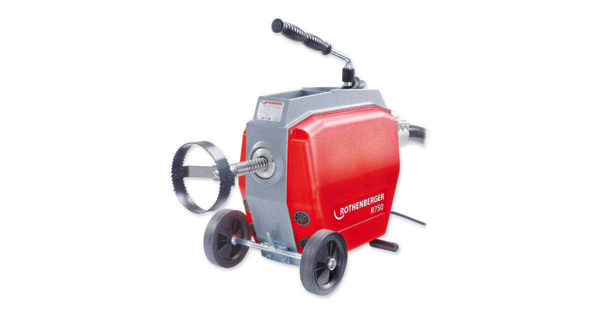 R750 Pipe cleaning machine with hose | Pipe cleaning machines ...