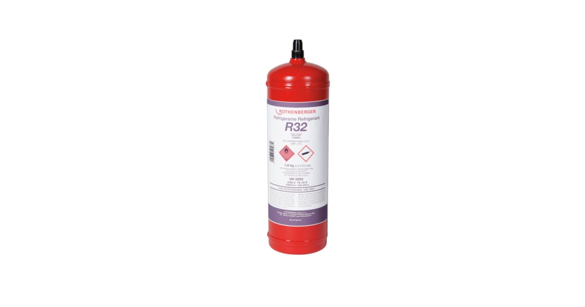 Refrigerant R32, 1,8kg,2L steel bottle | Refrigerante | ROTHENBERGER