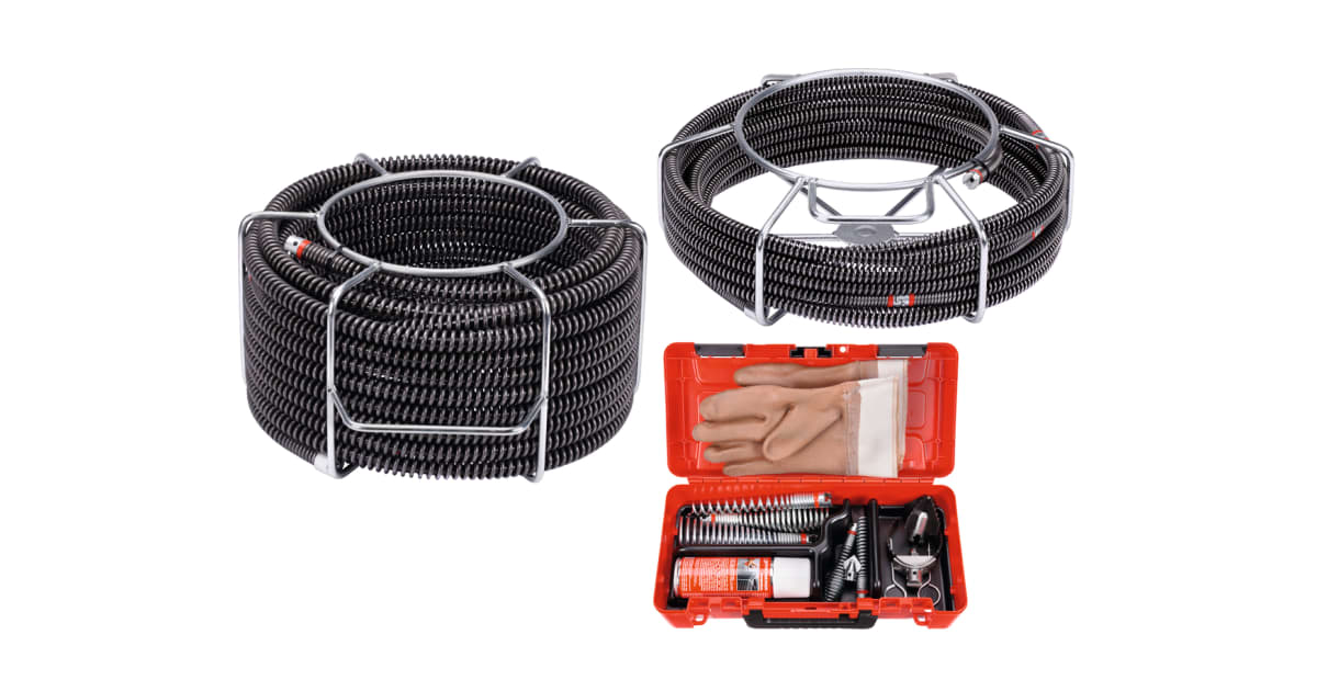 Spiral/tool set SMK, 16-22 mm | Drain clearing spirals | ROTHENBERGER