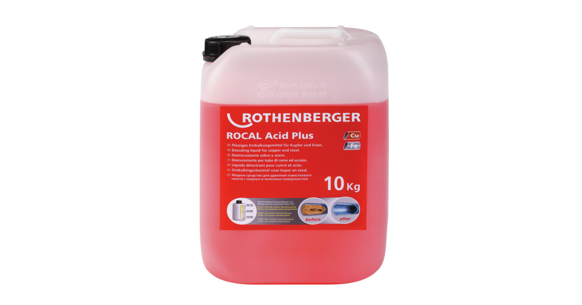 Détartrant chimique ROCAL Acid Plus, 10 kg | Pompe à détartrer ...