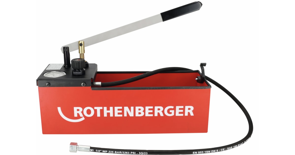 Test pump 120 bar ROTHENBERGER | Pompe provaimpianti per tubazioni di ...