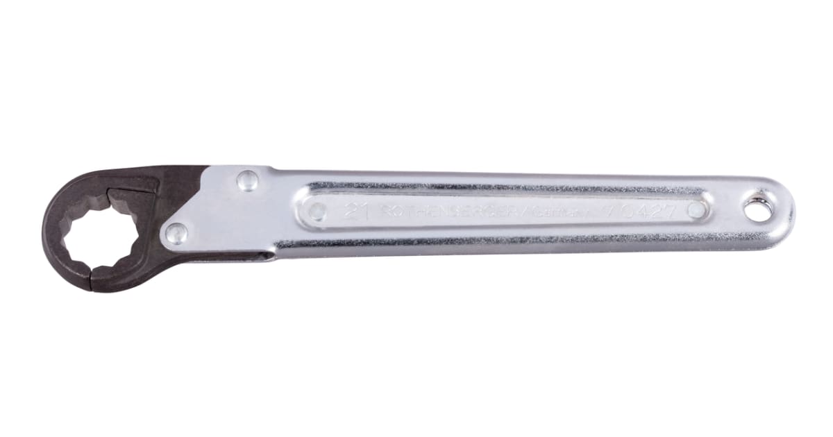 Ratchet spanner open, ROCLICK, 21mm | Open-ended spanner | ROTHENBERGER