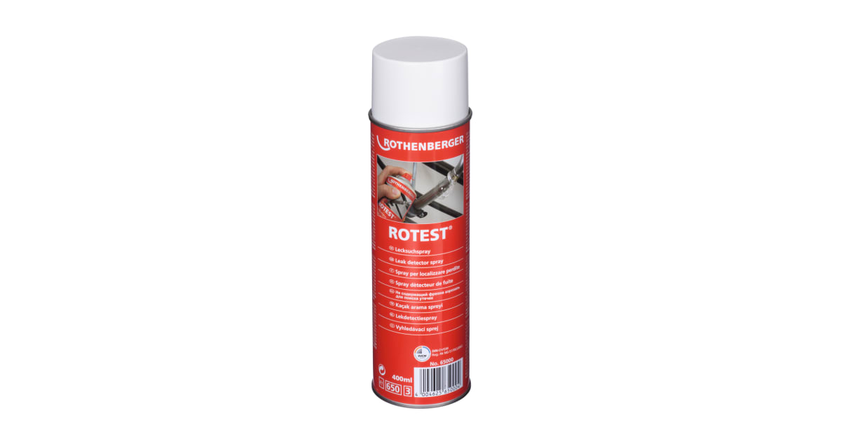 Leak detection spray, 400ml | Gas and air pressure testing | ROTHENBERGER
