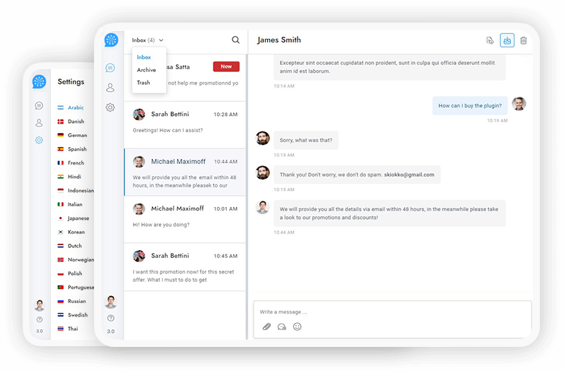 AI Powered Live Chat Additional Features - RPAiX