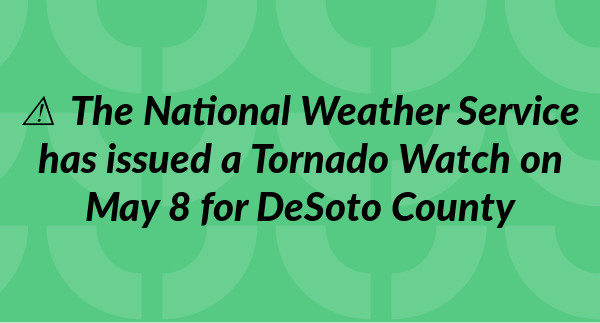 ⚠️ The National Weather Service has issued a Tornado Watch on May 8 for ...