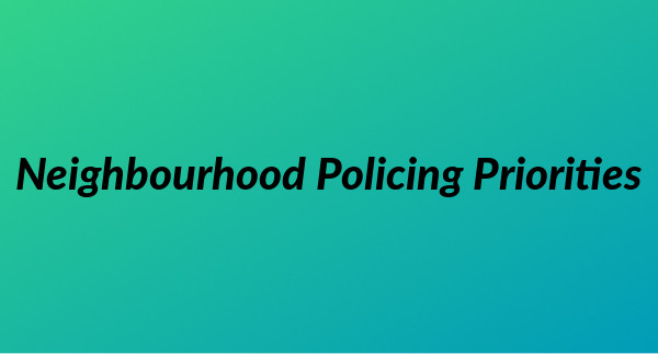 Neighbourhood Policing Priorities — Nextdoor